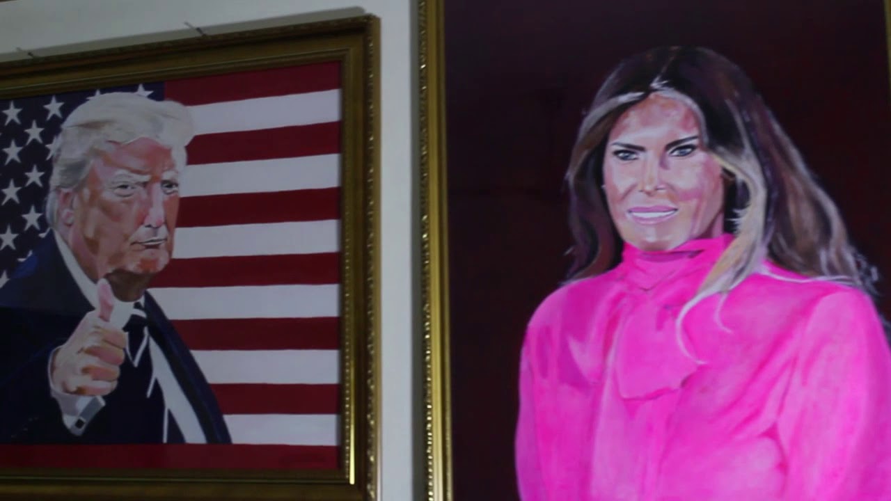My Most Beautiful Painting of President Trump and First Lady Melania ...
