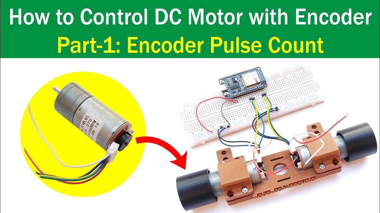 How to Control a DC Motor with an Encoder | 25GA Encoder Motor - YouTube