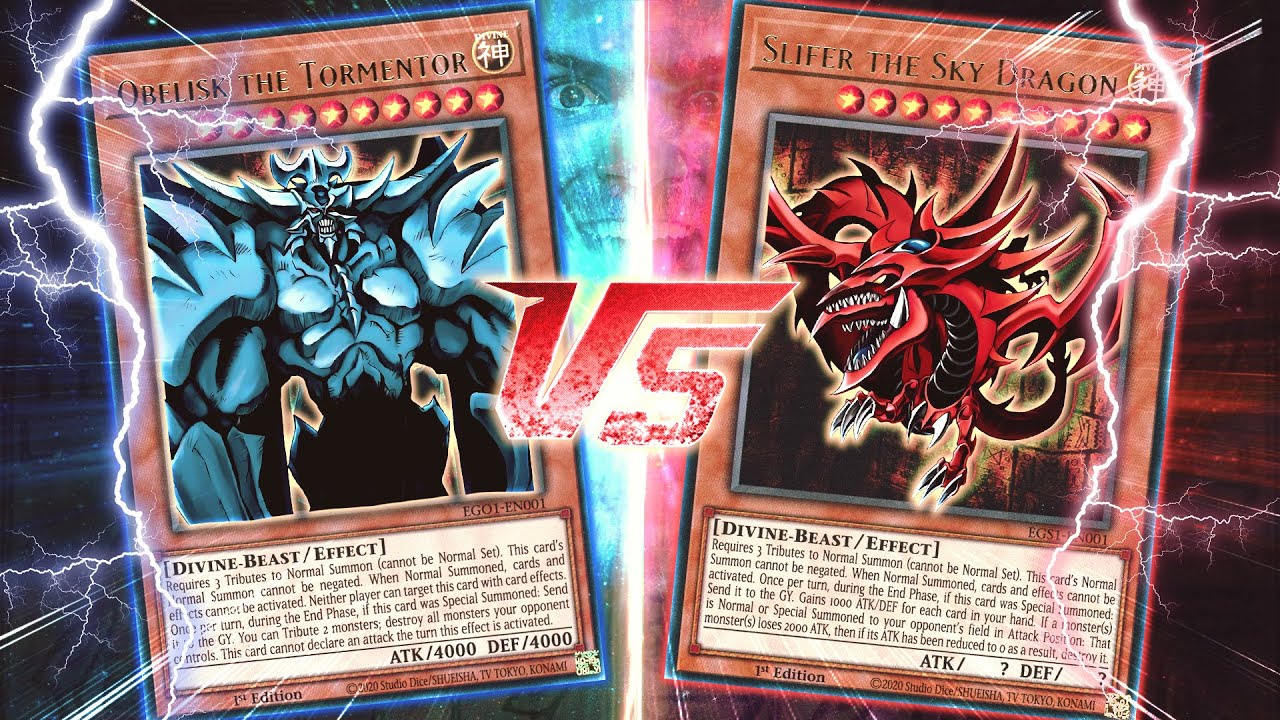 Obelisk The Tormentor Vs Slifer The Sky Dragon
