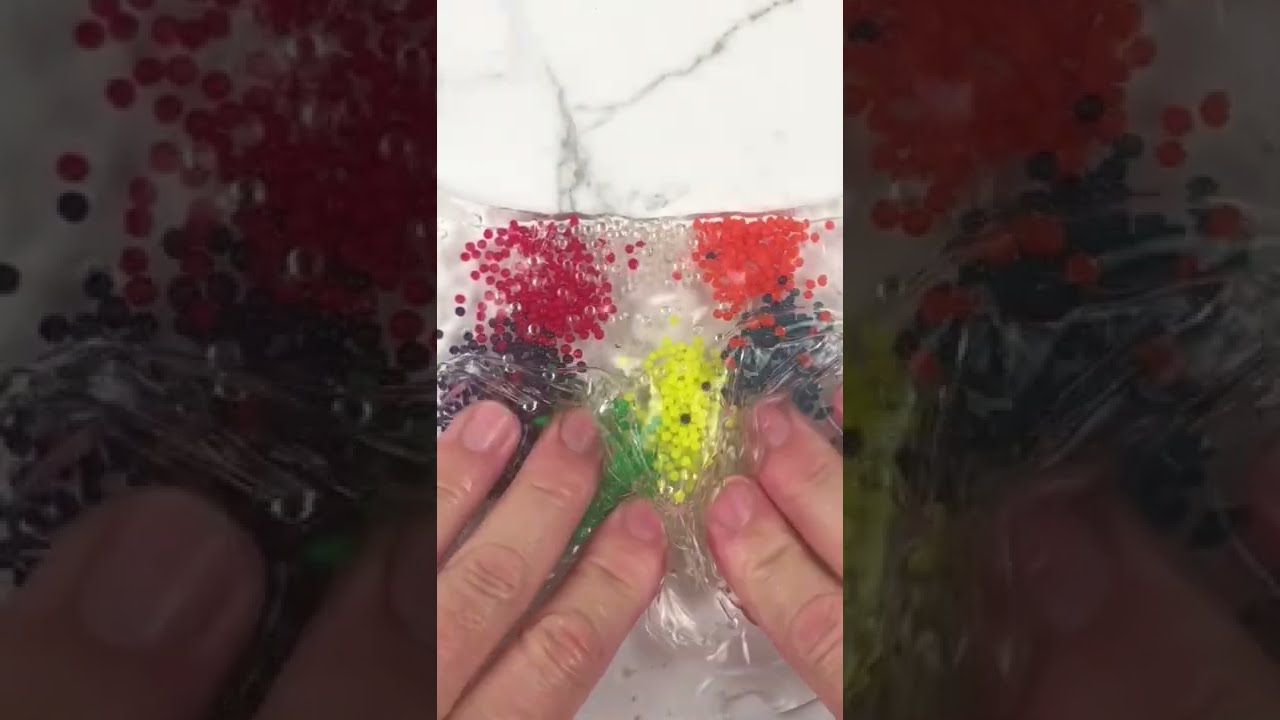 Putting Dry Orbeez in Slime 💦 #Shorts - YouTube