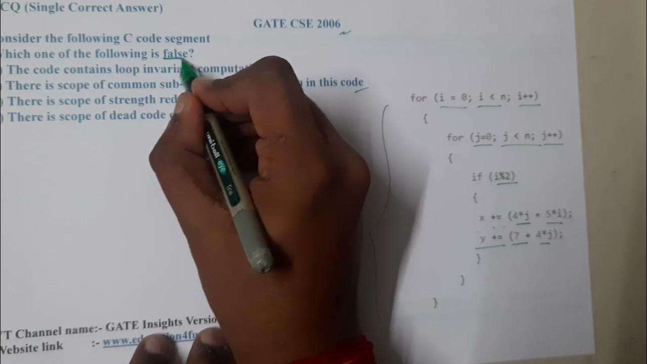 GATE CSE 2006 - YouTube