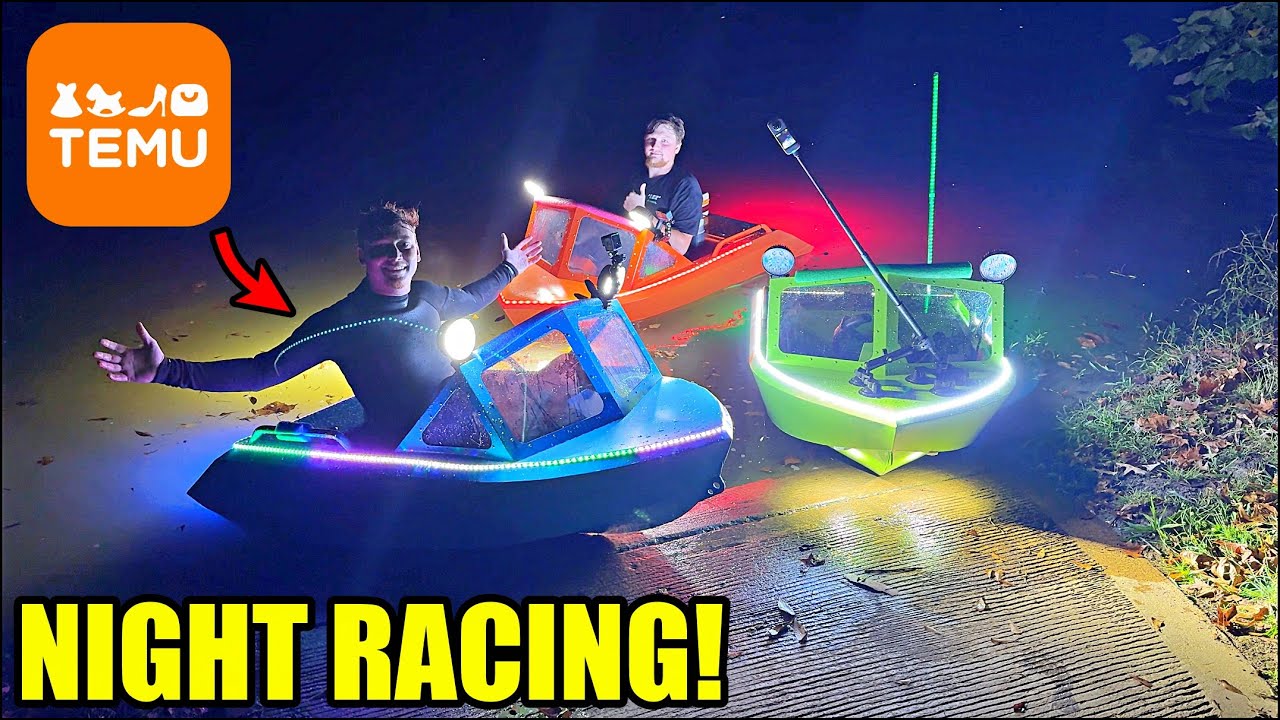 Temu Jet Boat Racing And Night Riding!!! - YouTube