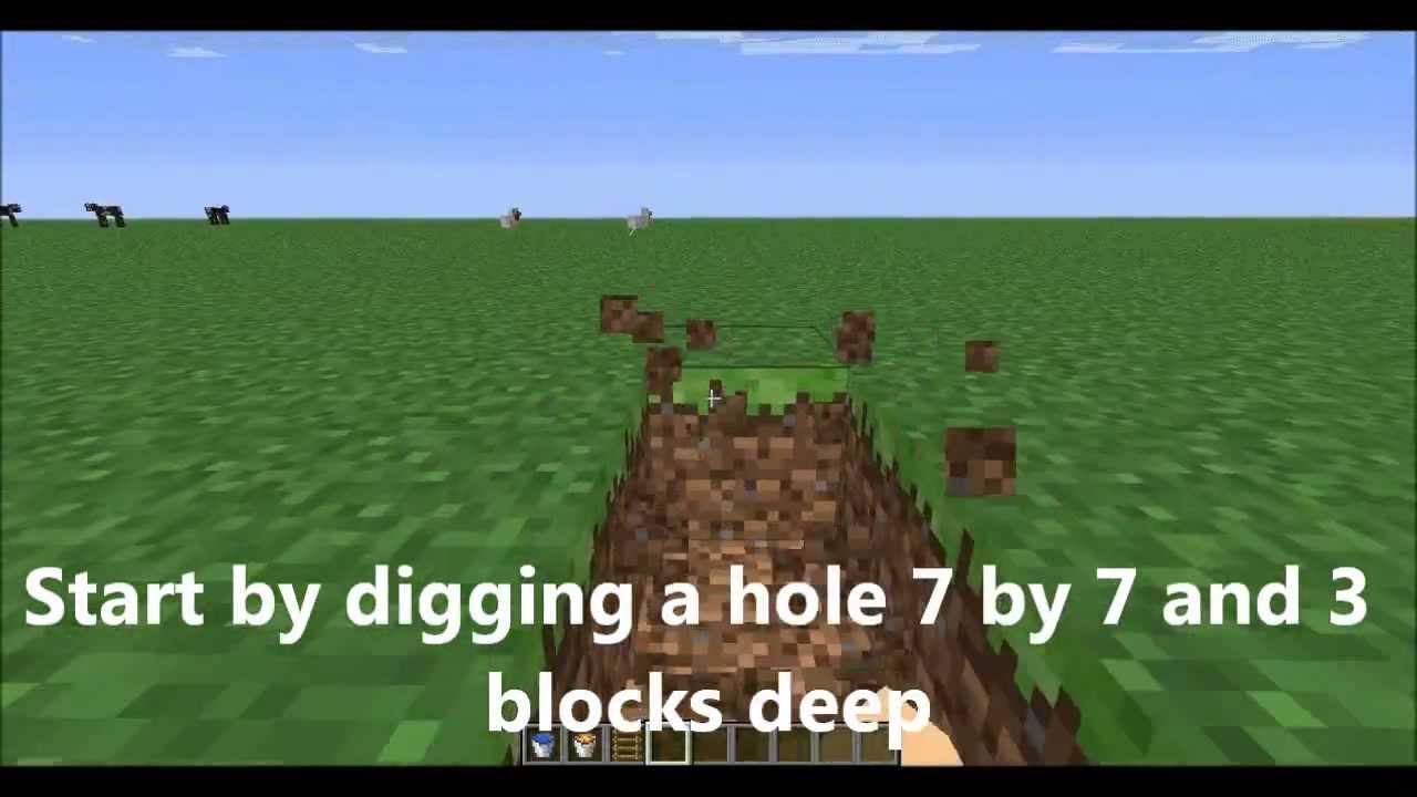Minecraft-How to make a Classic mob trap - YouTube