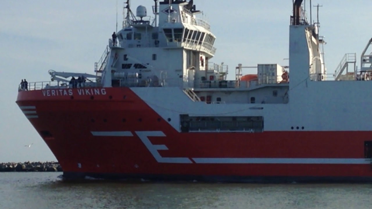 VERITAS VIKING Barco Noruego de Investigación Geofísica y Lancha de ...