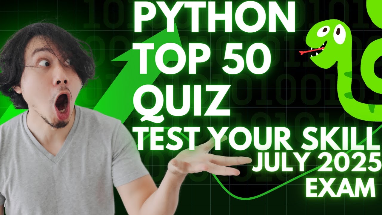 O Level M3 R5 Top 50 python mcqs for July 2025 exam | python quiz part ...