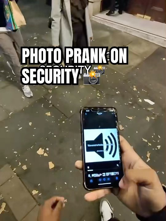 Photo prank on security 📸 #fypシ #photo #prank #security #picture #funny ...