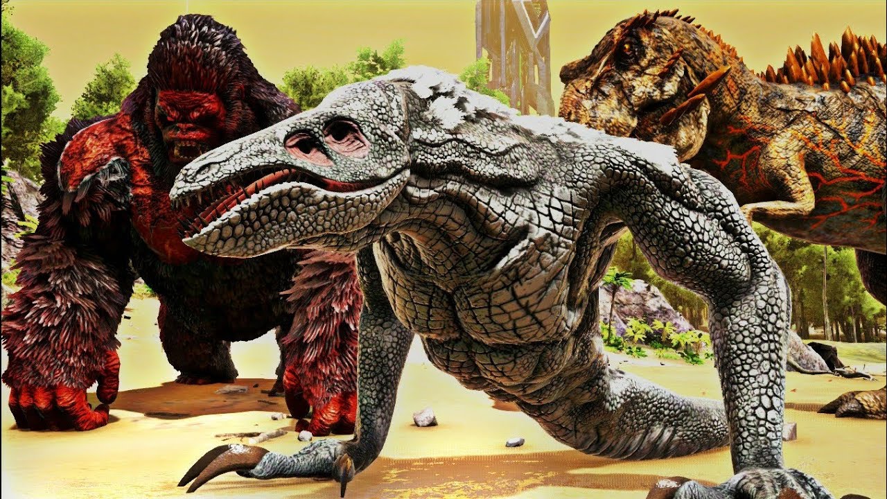 Skull Crawler Caçando O King Kong, Megalodontes e Dinossauros! Ark ...