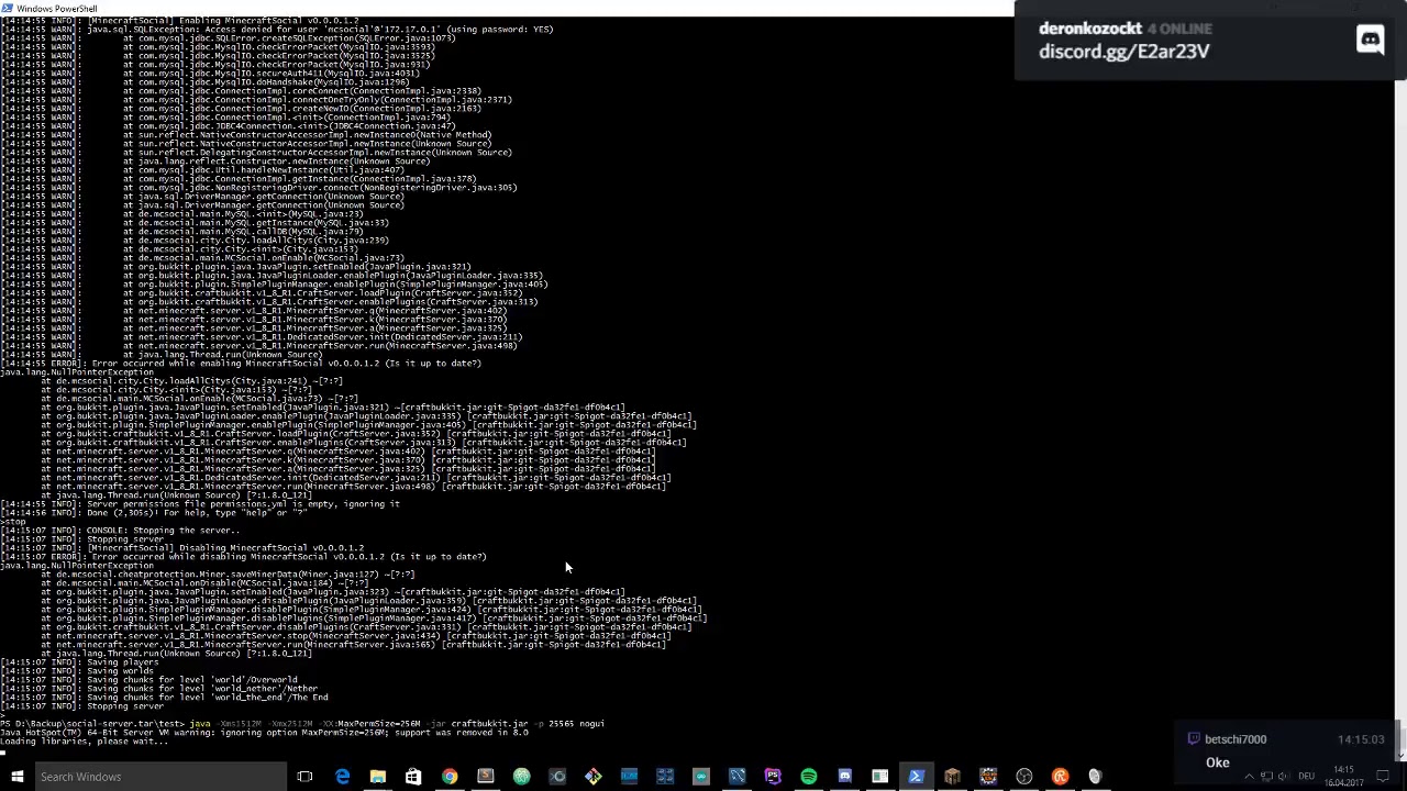 Minecraft Plugin - MC - Social - Config File und Zugangsdaten - YouTube