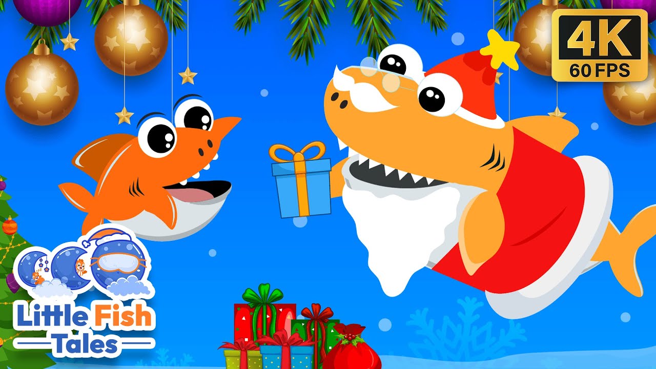 Santa Shark | Christmas Children Song | Little Fish Tales | #christmas ...