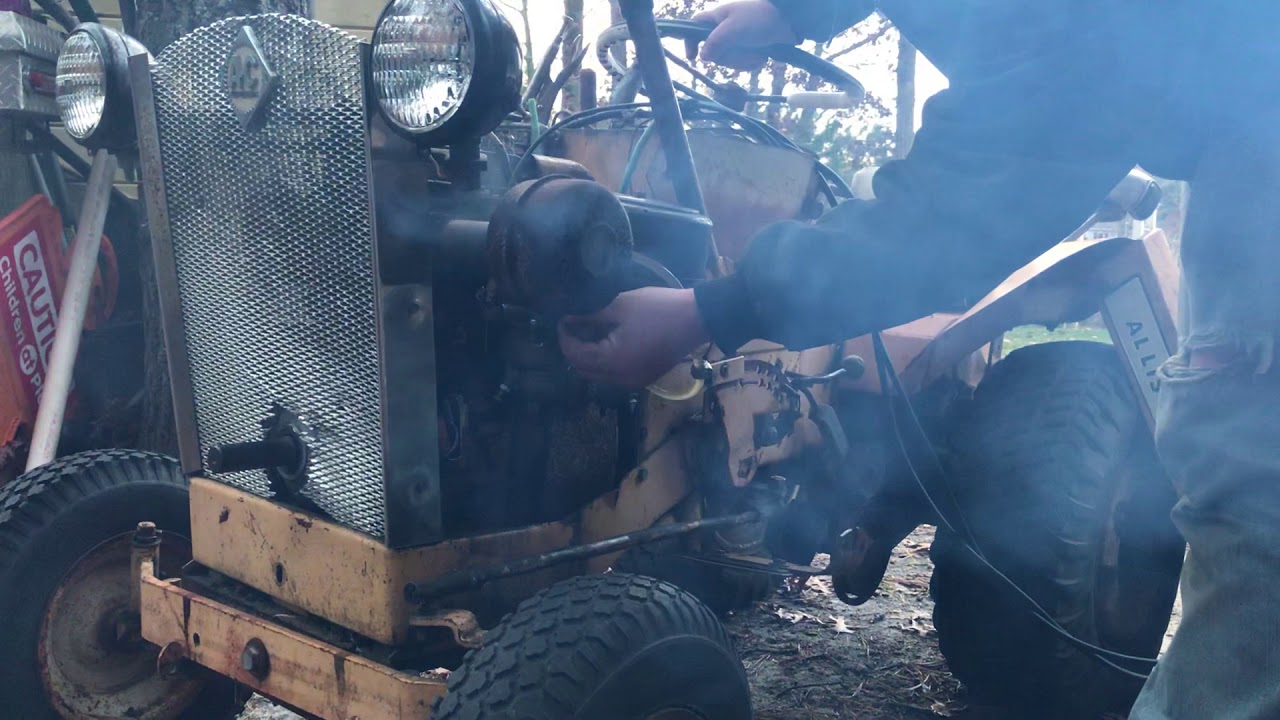 1964 Allis Chalmers B-10 first start in 25 years - YouTube