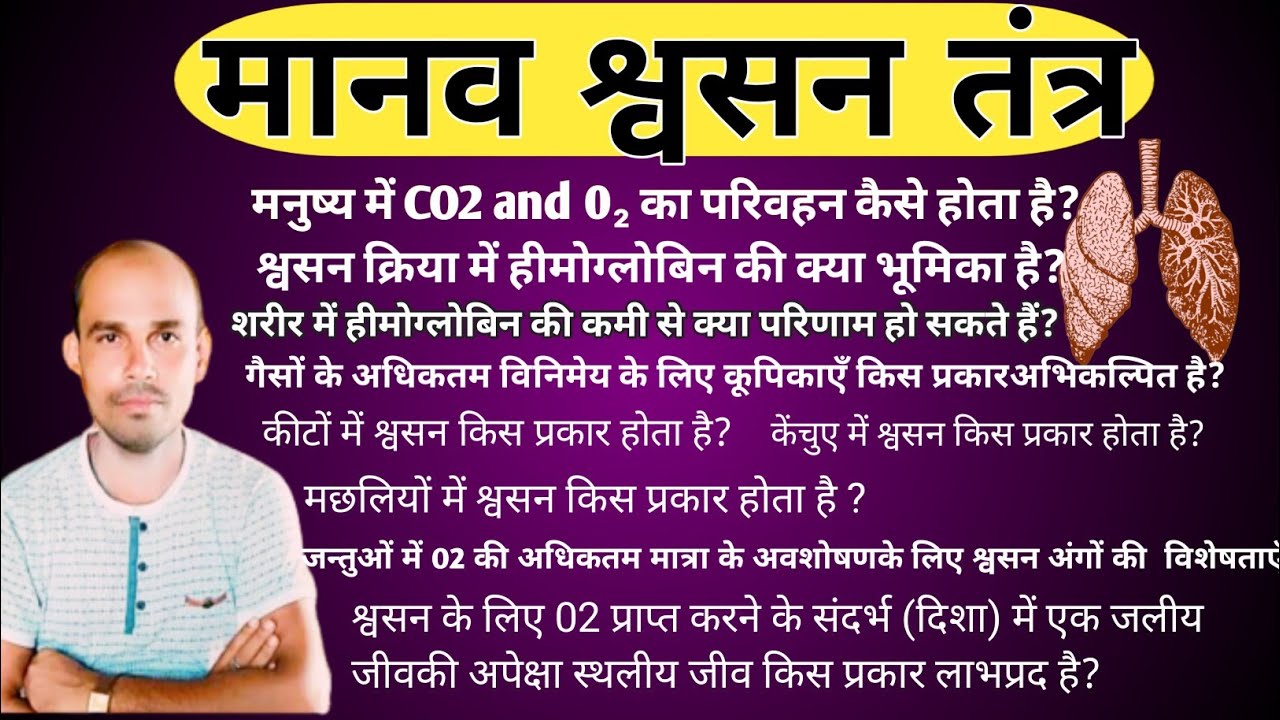 manav swasan tantra/respiratory system /प्रश्न उत्तर - YouTube