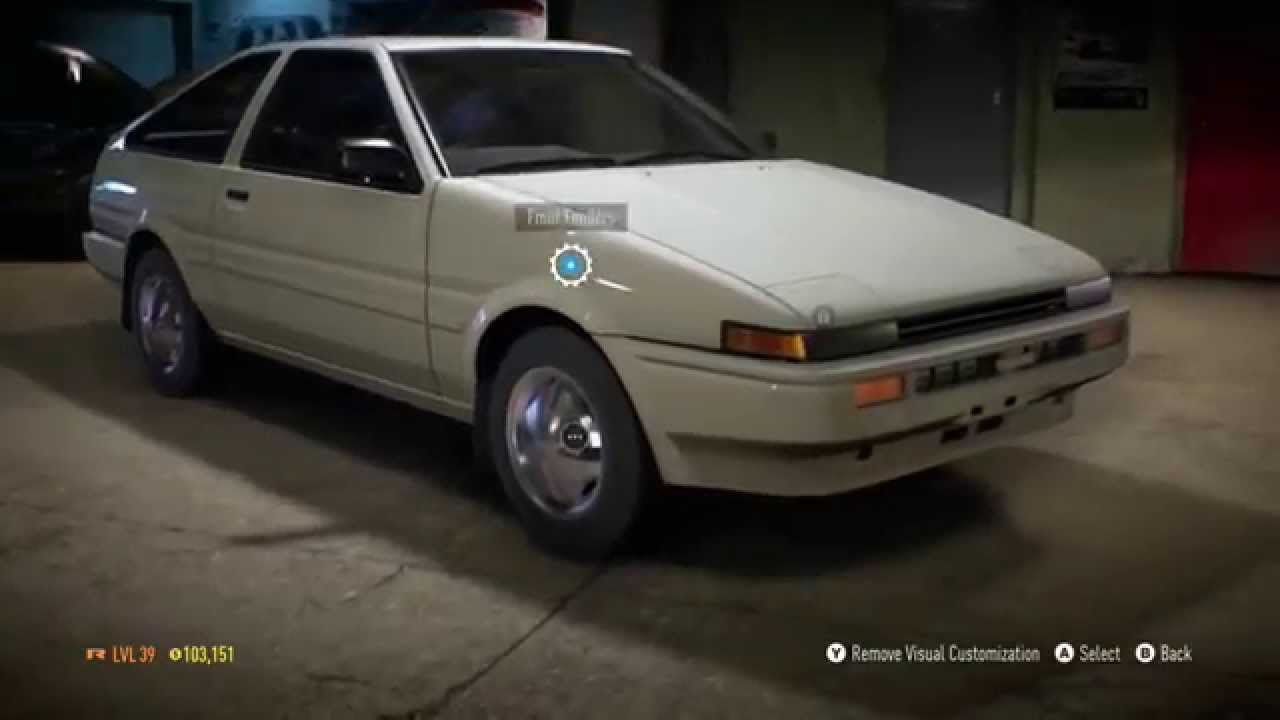 NFS 2015 Toyota AE86 Customisation - YouTube