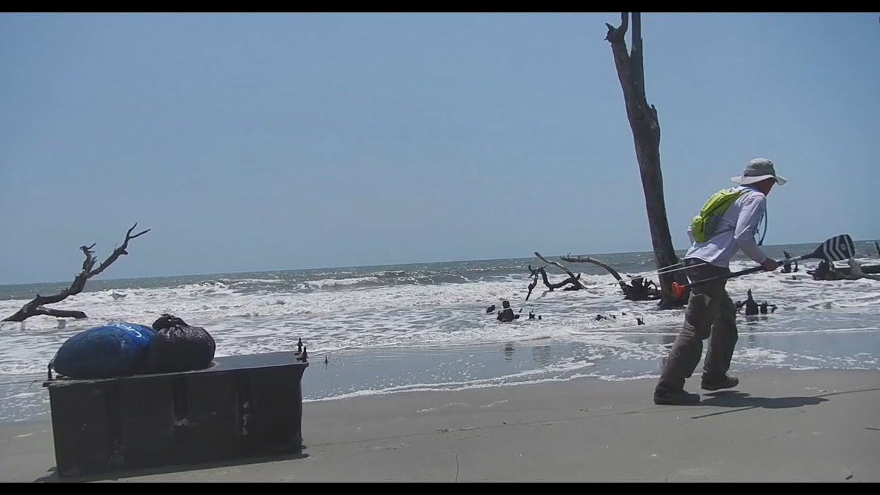 Removing Trash from South Carolina's Most Beautiful Beach - YouTube