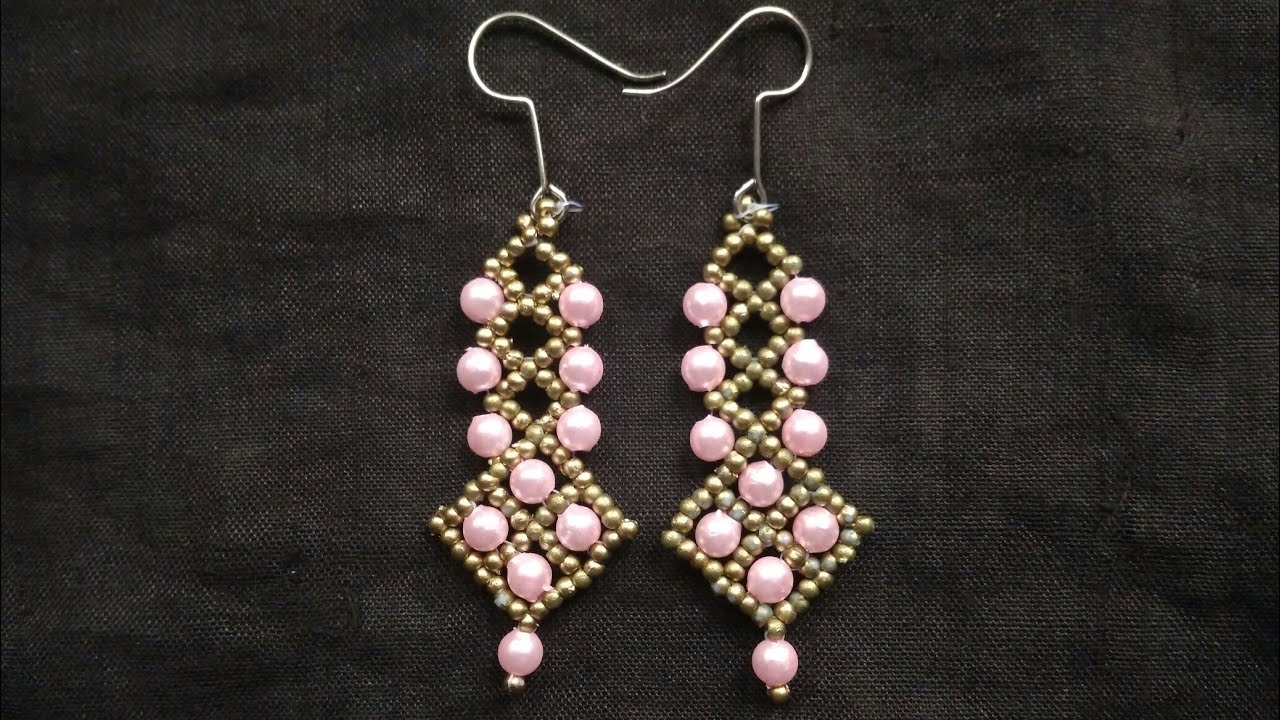 Beads jewelry making//beading tutorial for beginners - YouTube