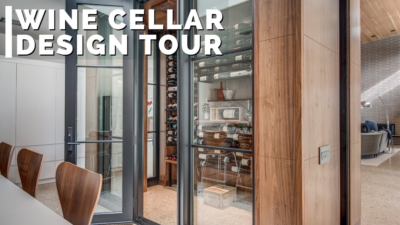Modern Wood Wine Room – Custom Wine Cellar Tour with Vineyard Wine ...