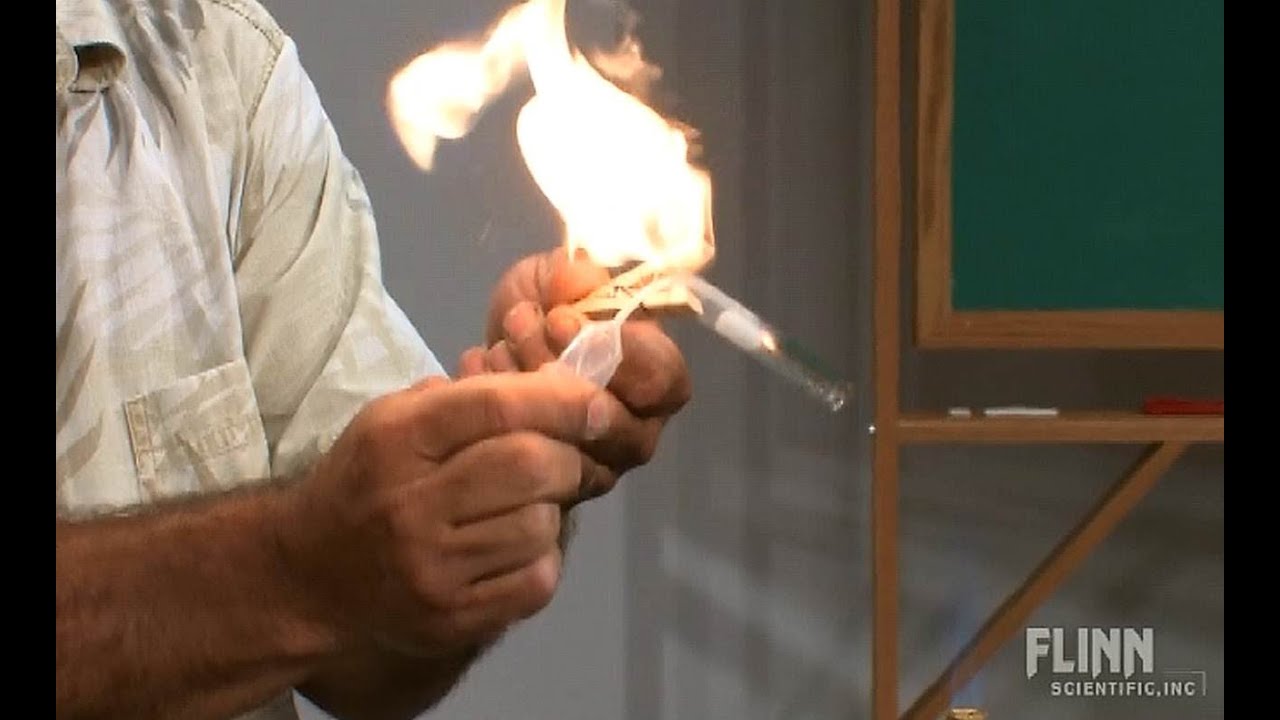 Wax Vapor Combustion in a Test Tube - YouTube