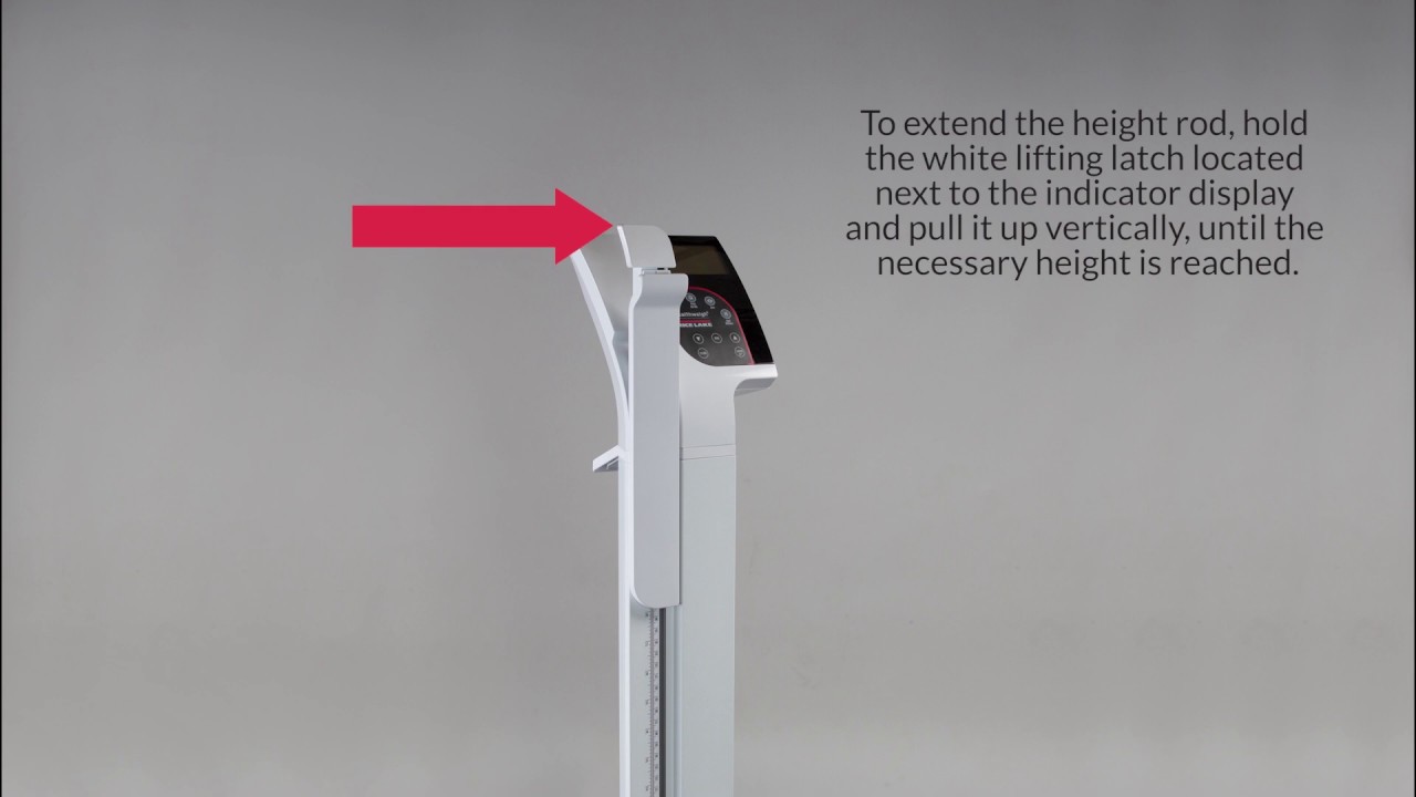 Using the Height Rod on Rice Lake's Digital Physician Scale 150-10-5 ...