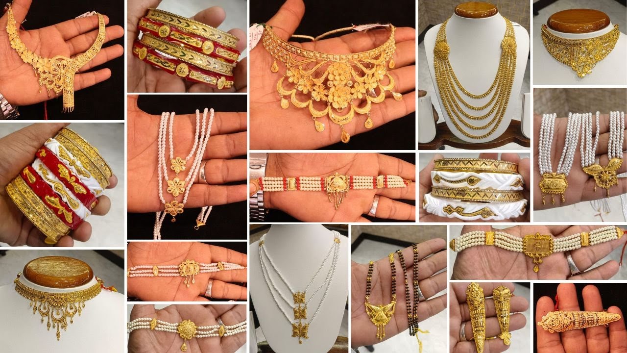 Notun 1 Gram Theke Wedding Purpose Gold Sakha Pola Noa Bauti Choker ...