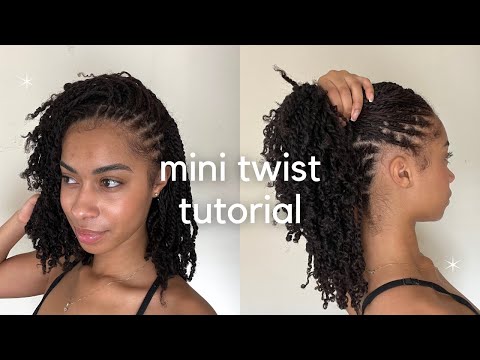 a mini twist tutorial | no heat or hair added