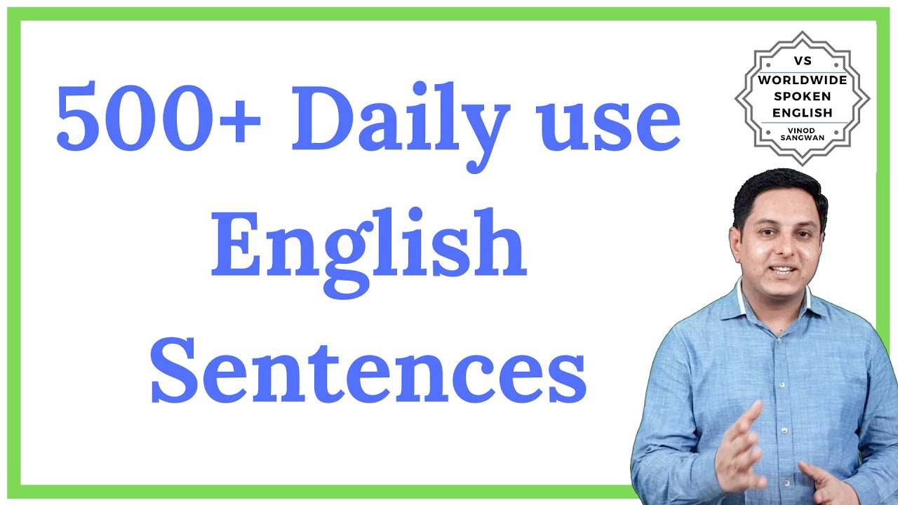 500 daily use English sentences | simple English sentences for daily ...
