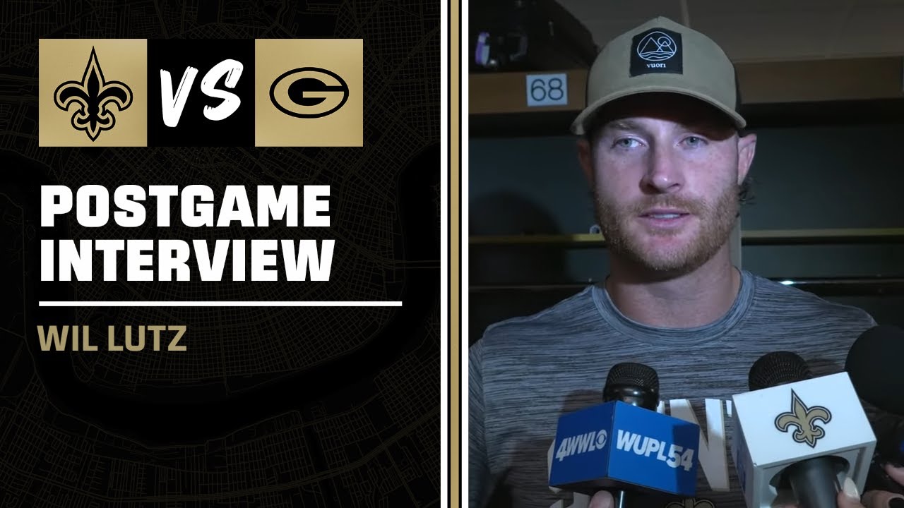 Wil Lutz Postgame Interview | Saints-Packers Preseason 2022 Week 2 ...