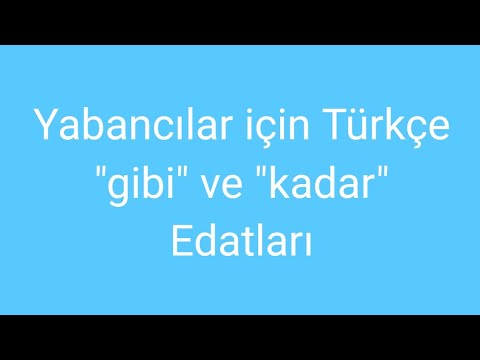 Yabancılar için Türkçe Ders 49 \