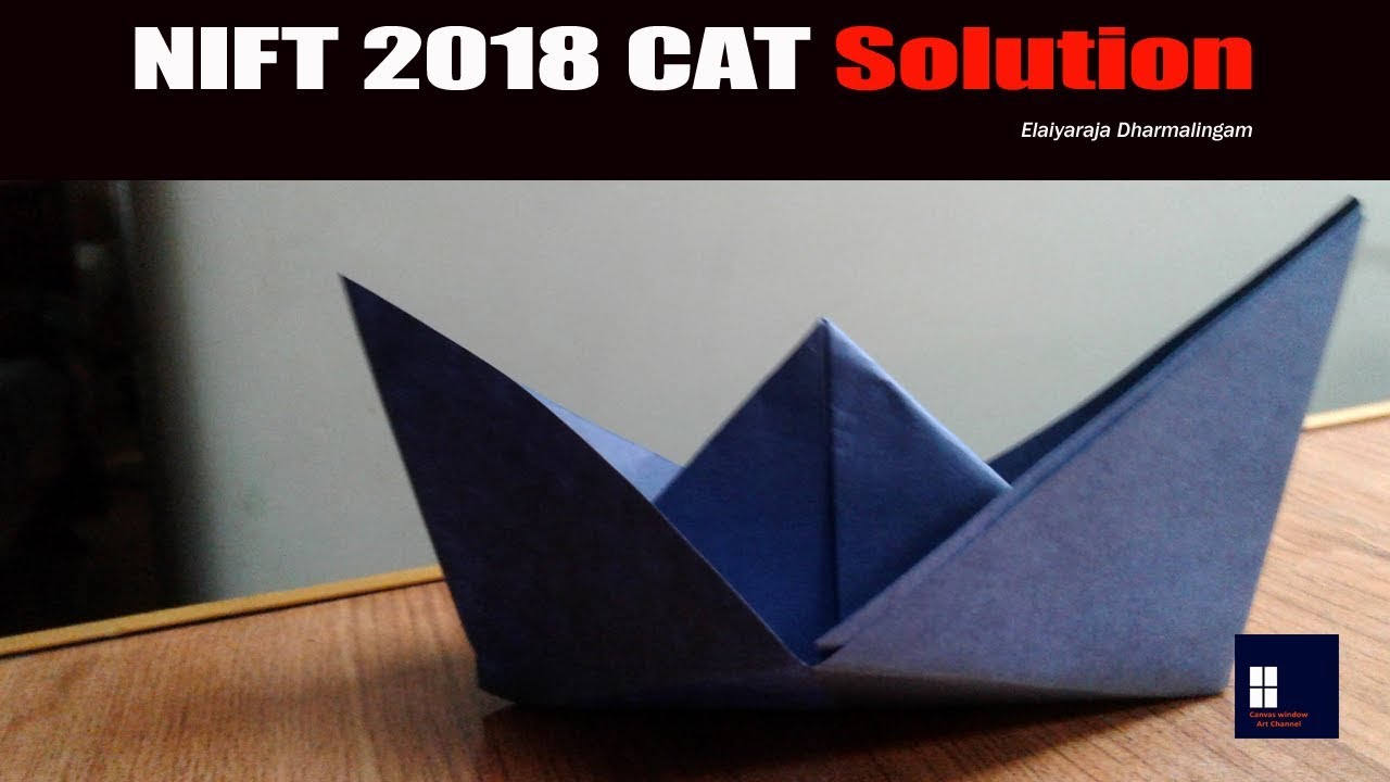 NIFT 2018 CAT Question 1 & Answer - YouTube