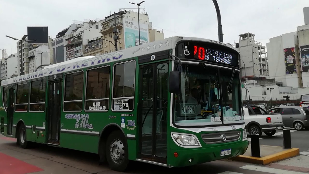 Línea 70 Italbus Tropea en la 9 de Julio - YouTube