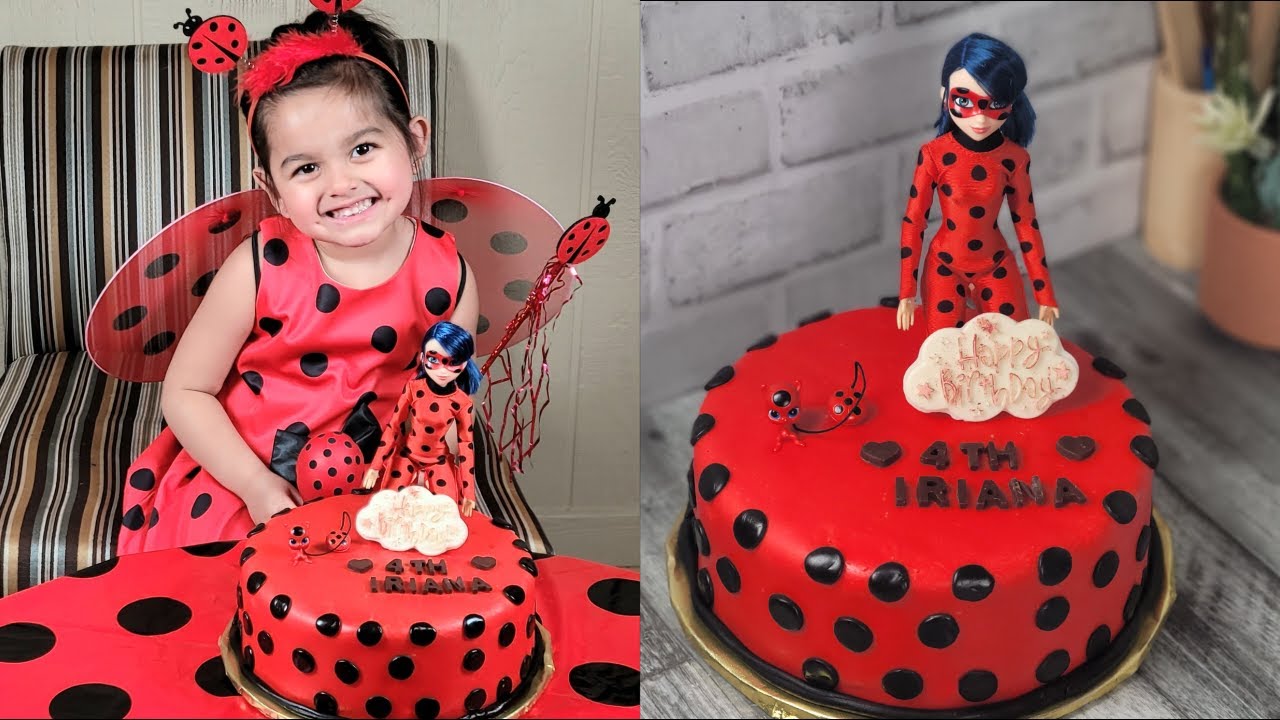 Ladybug Cake Tutorial || Ladybug Cake For My Daughter Birthday - YouTube