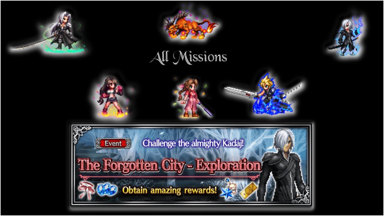 [FFBE] FFVII Vs. The Forgotten City - Exploration - Hard - All Missions ...