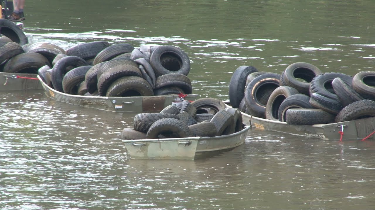 Environment Matters Weekly - Tug River Tire Tug of War - YouTube