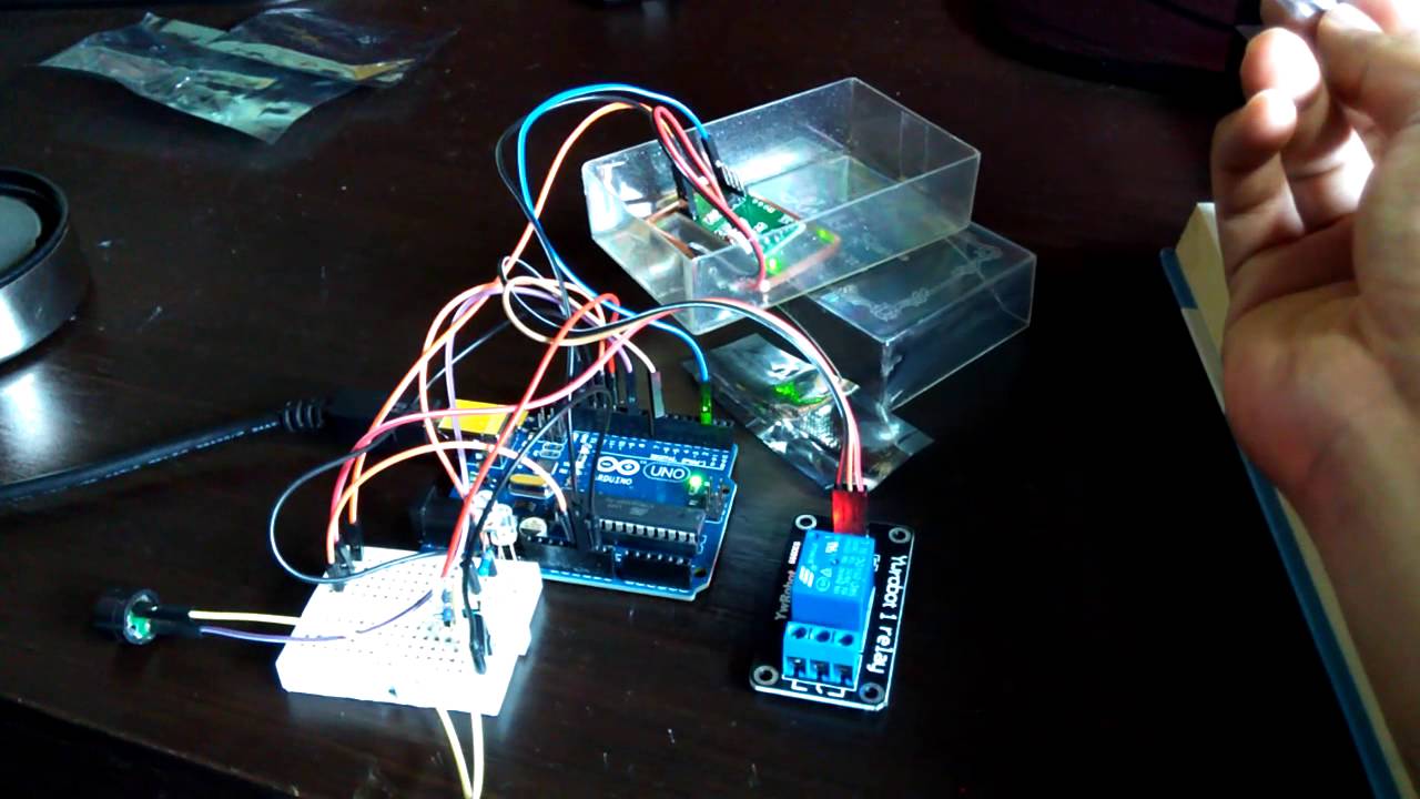 RFID experiment - Anti Hijack Prototype - YouTube