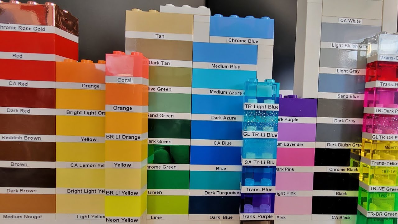 LEGO Color Chart Update 1 - YouTube
