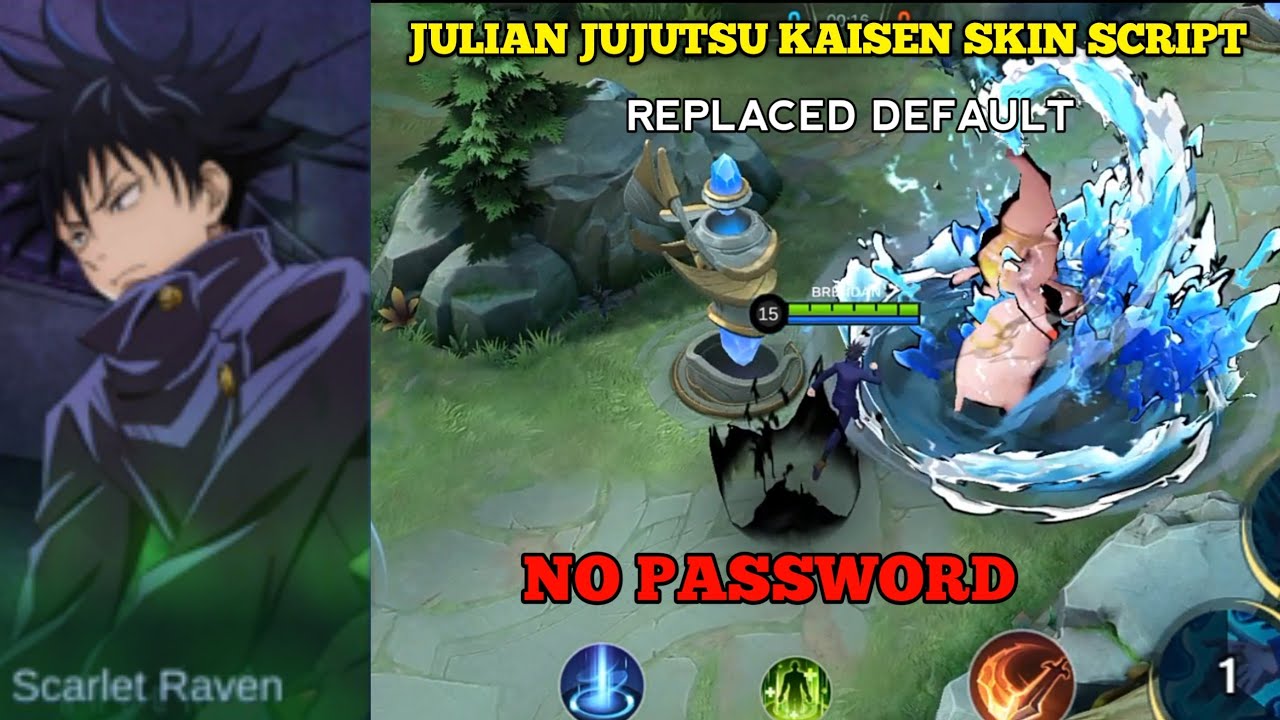 JULIAN JUJUTSU KAISEN SKIN SCRIPT|NO PASSWORD - BRENDAN - YouTube