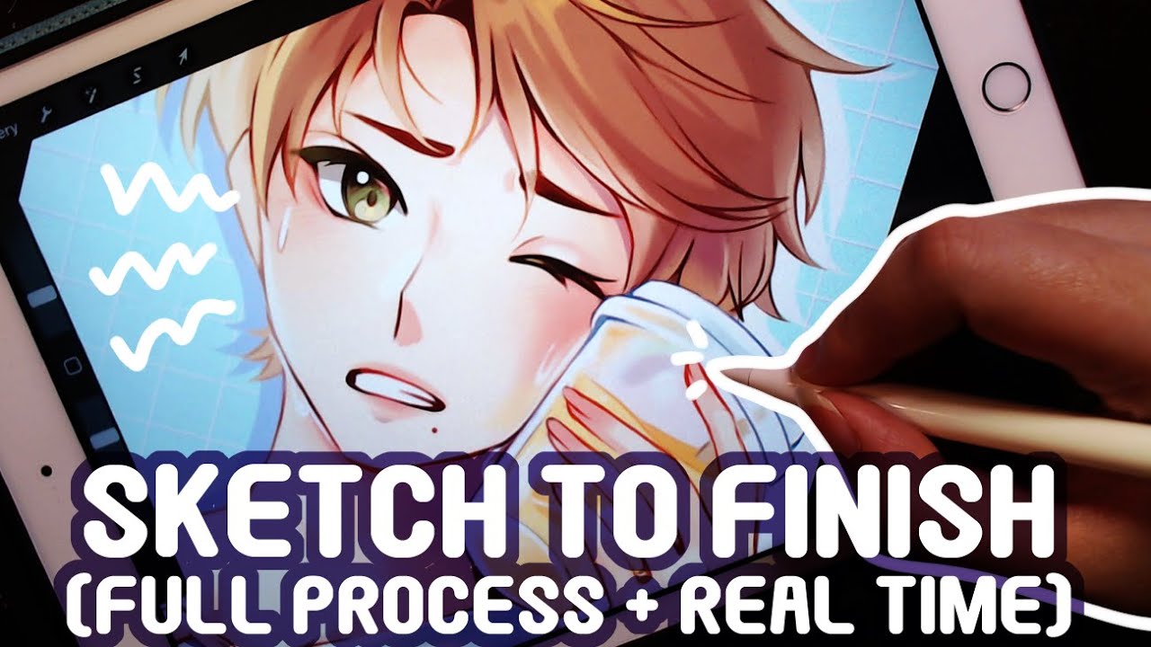 START TO FINISH | Full Drawing Process! Real Time and No Talking #3 ...