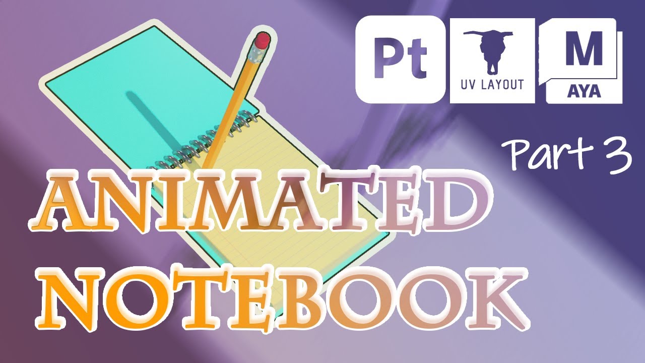 Animated Pencil Writing in Notebook (3D in Maya) _ (Part 3) - YouTube