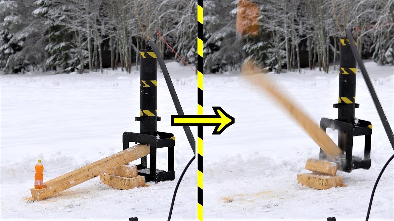Pneumatic Hammer Powered Catapult! - YouTube