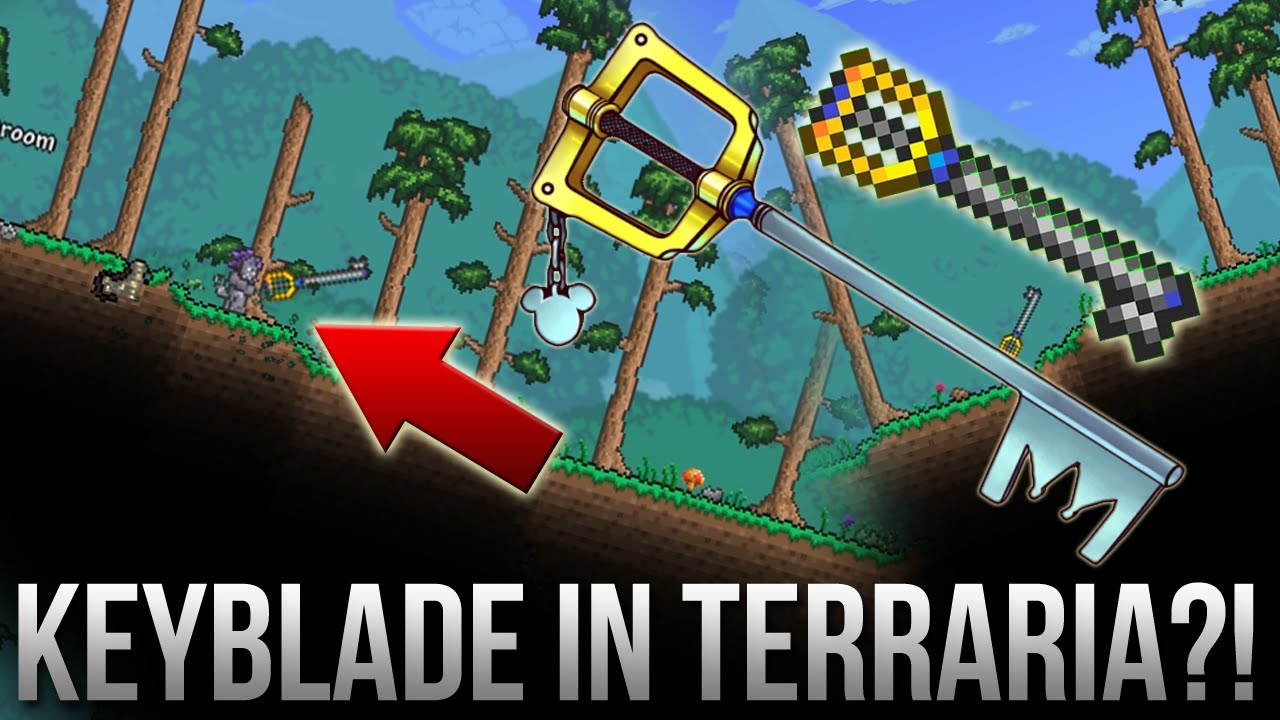 Keyblade in Terraria?! - Kingdom Hearts Easter Egg - YouTube