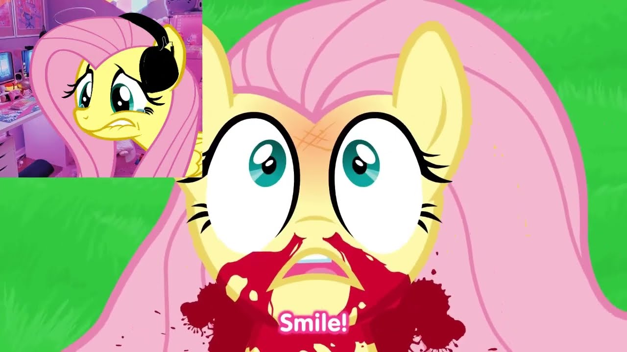 Fluttershy Reacts to Smile HD. - YouTube