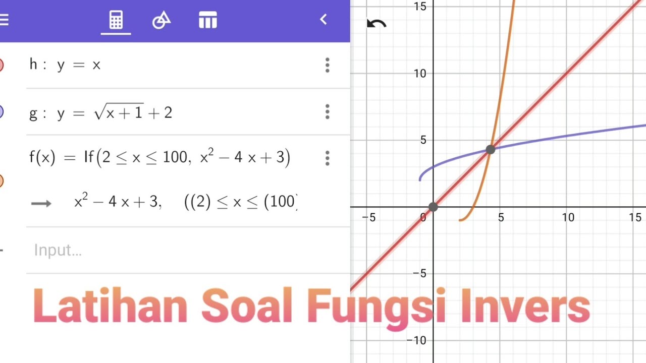 Latihan Soal Invers Fungsi - YouTube