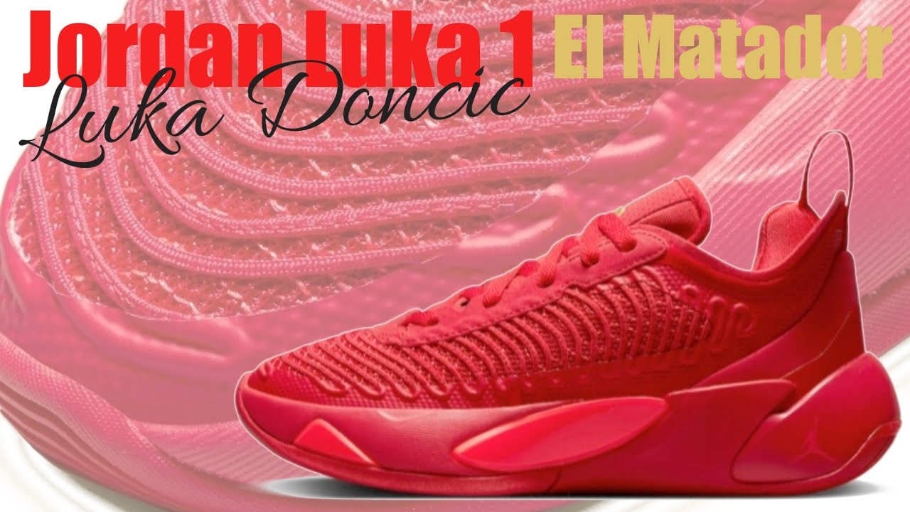 Luka Doncic Jordan Luka 1 University Red Detailed Look - YouTube