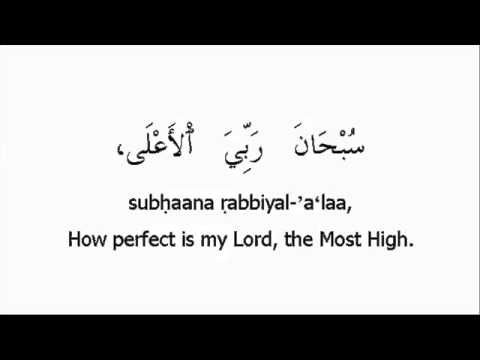 The Sujood (Prostration) The Adhkaar of Sujood (Sajdah) - YouTube