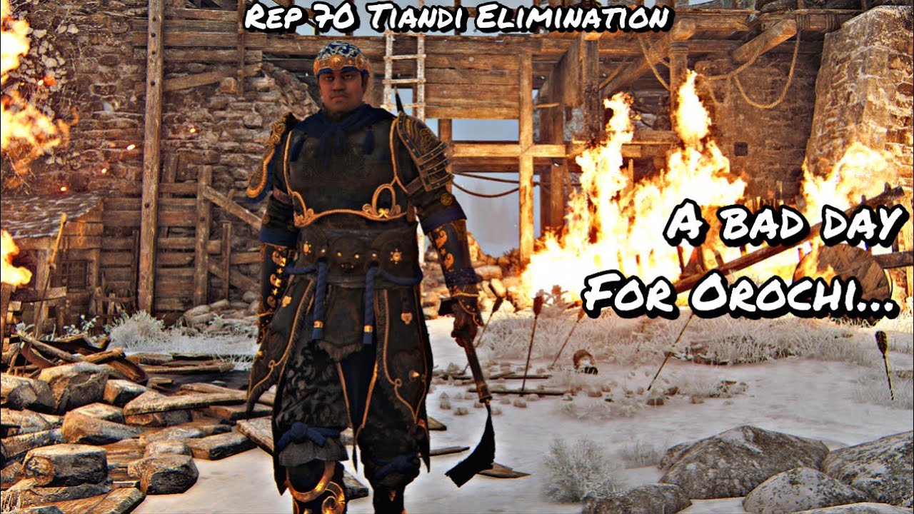 A Bad Day For Orochi... (Rep 70 Tiandi Elimination) | For Honor - YouTube