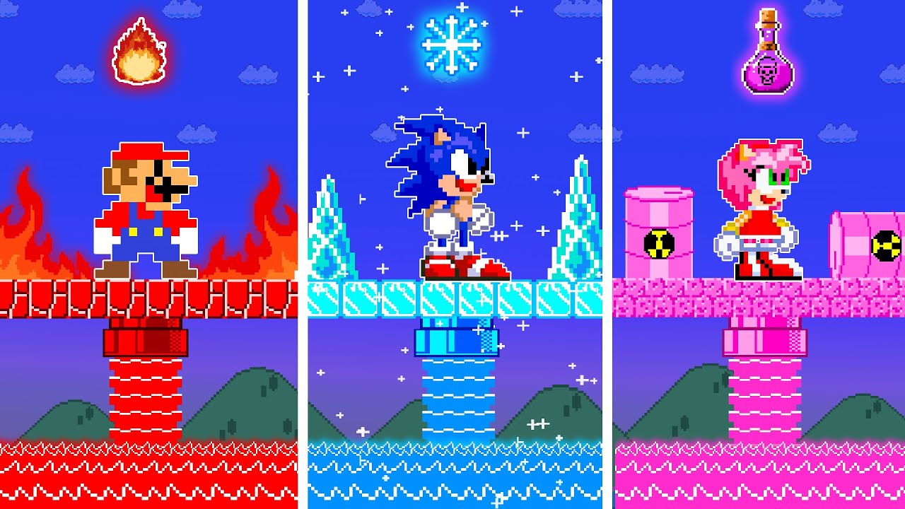 Mario Wonder But When Everything Mario and Sonic and Amy Touch Turns ...