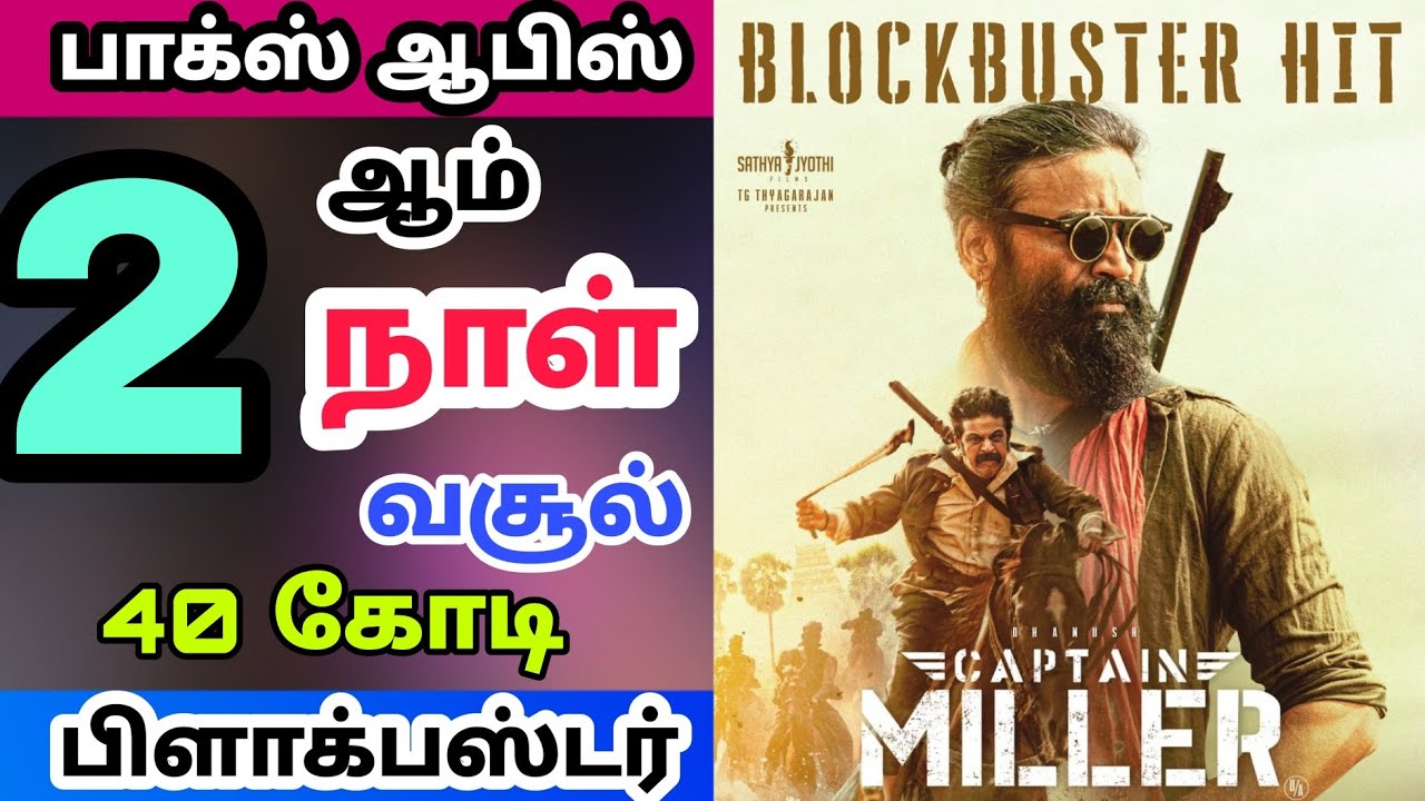 Captain Miller Movie 2nf Day Worldwide Box Office Collection - Day 2 ...