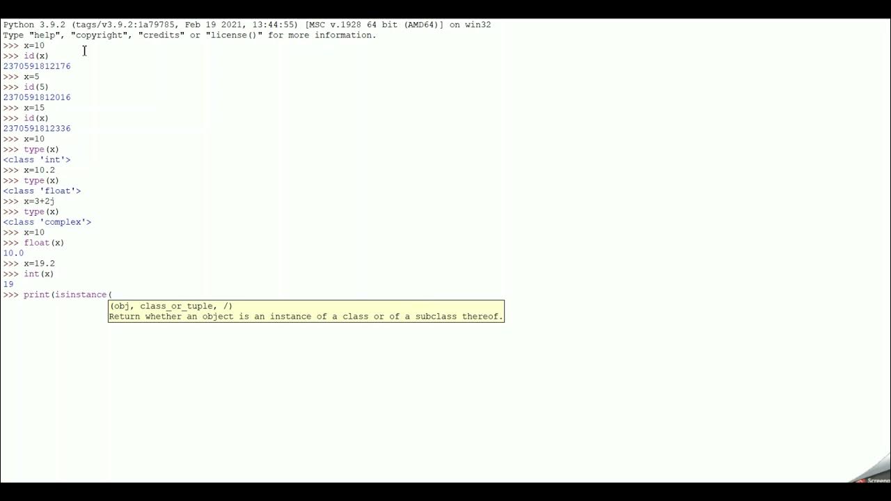 PP_1 : TYPE, TYPE CONVERSION, Id, isidentifier(), iskeyword() - YouTube