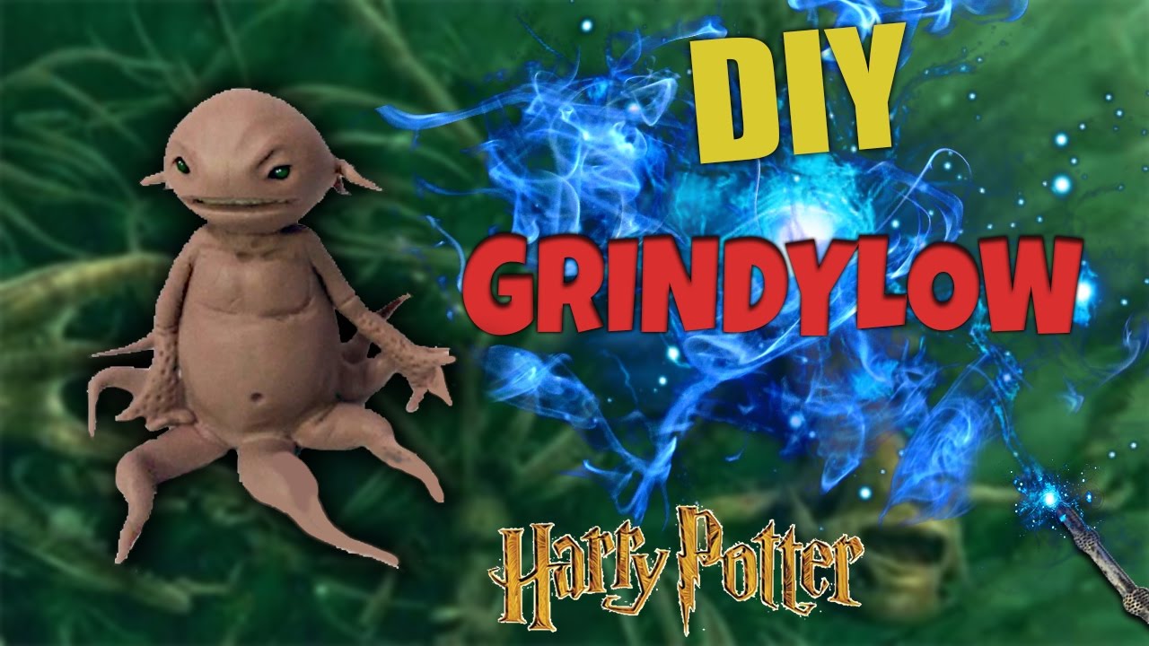 Como modelar o Grindylow- DIY HARRY POTTER - YouTube