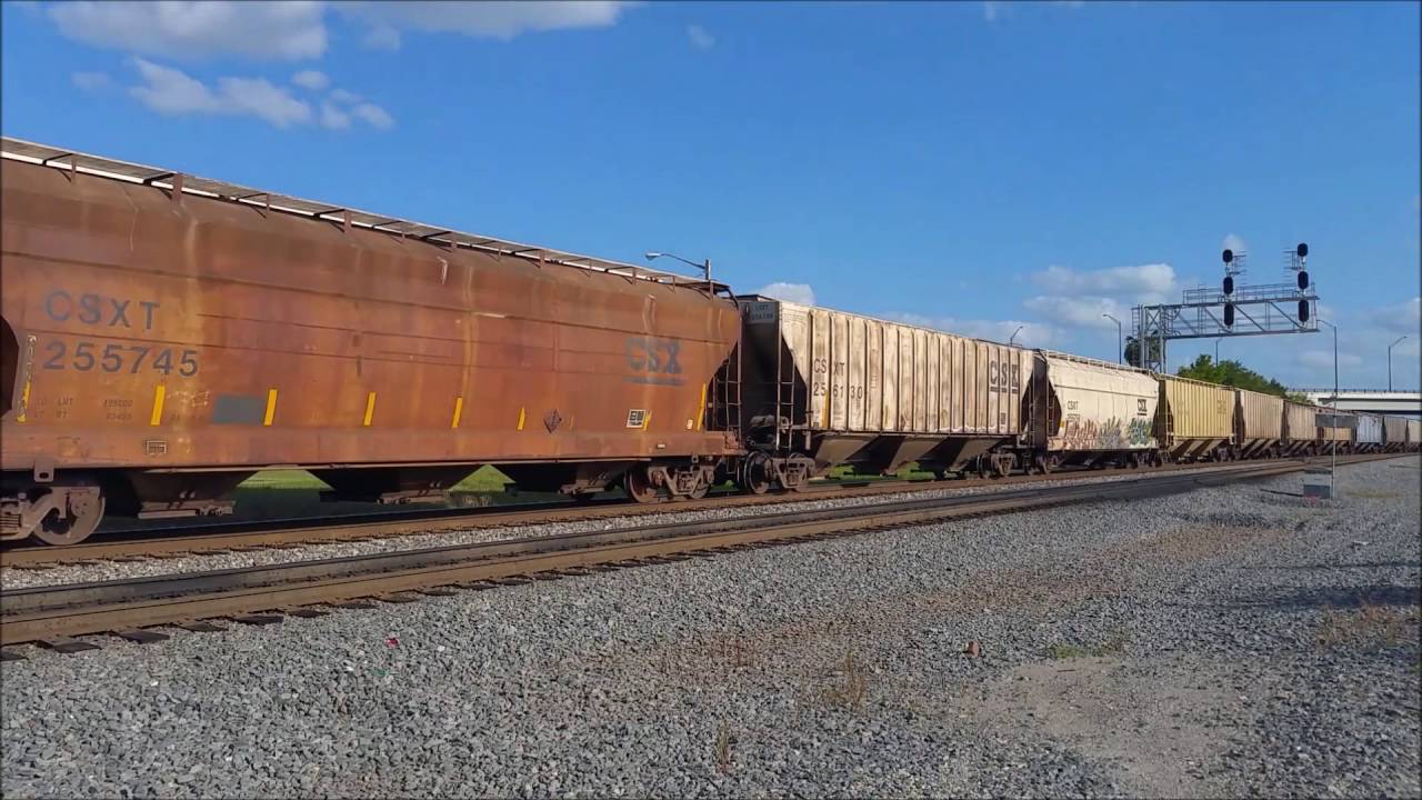 Q604-11 With CSX 7676, The Only CSX Dash 8 With A P5 Horn - YouTube