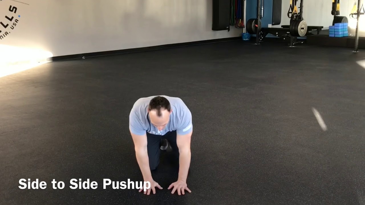 Side to Side Pushup - YouTube