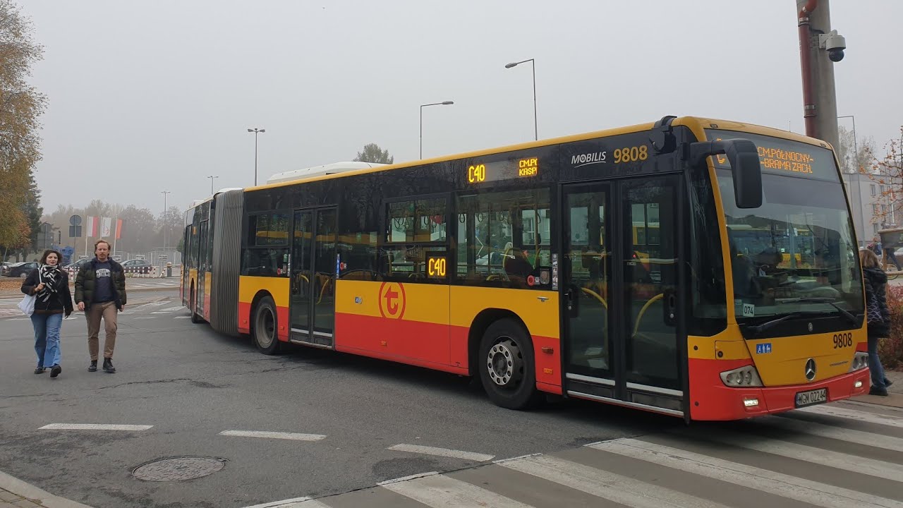 Przejazd: Mercedes-Benz Conecto G #9836 Mobilis Warszawa Linia C40 ...